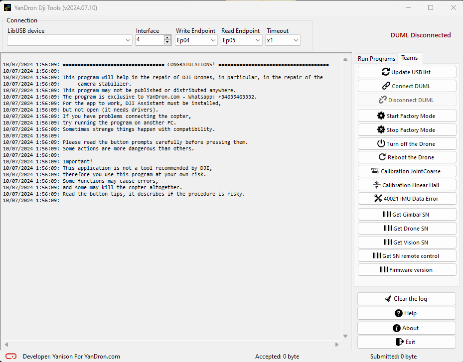 YanDron Dji Tools V2 (Sensor Vision Fix)